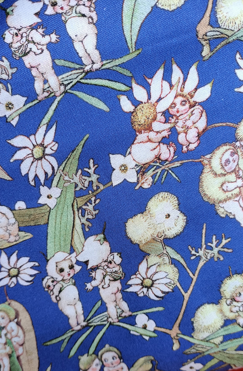 May Gibbs Gossiping gumnut Babies Blue – Skrubbers